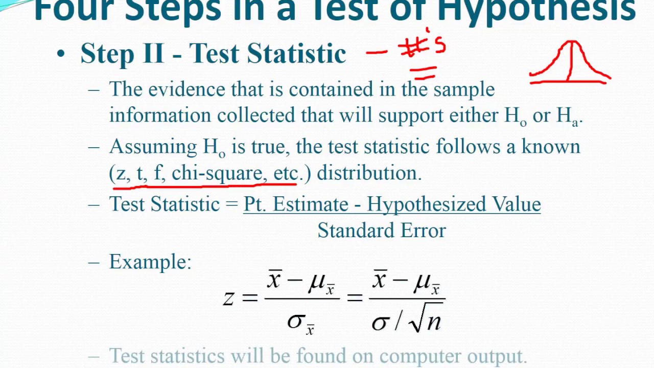 The Test Statistic - YouTube
