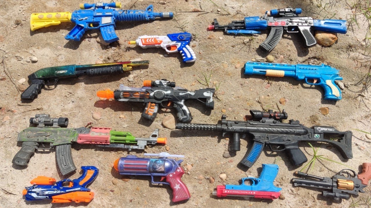 Mengumpulkan 7 Sniper Gun 5 Assault Rifle Sniper Dragunov SVD Nerf ...