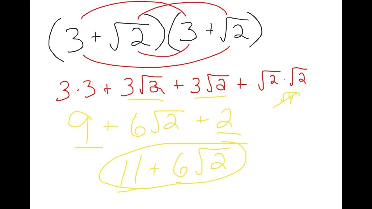 Multiplying Binomials with Radicals - YouTube