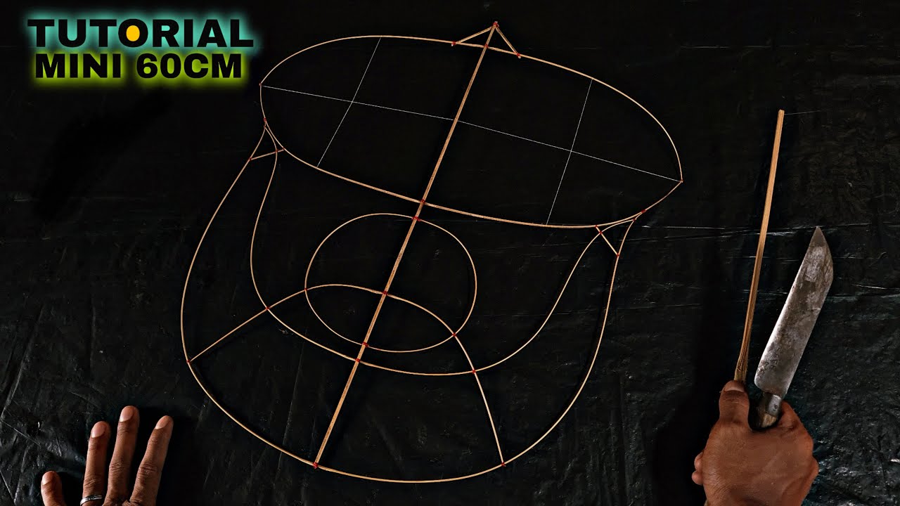 Bikin Layangan Mini Size Bulanan 60cm Khas Malang - YouTube