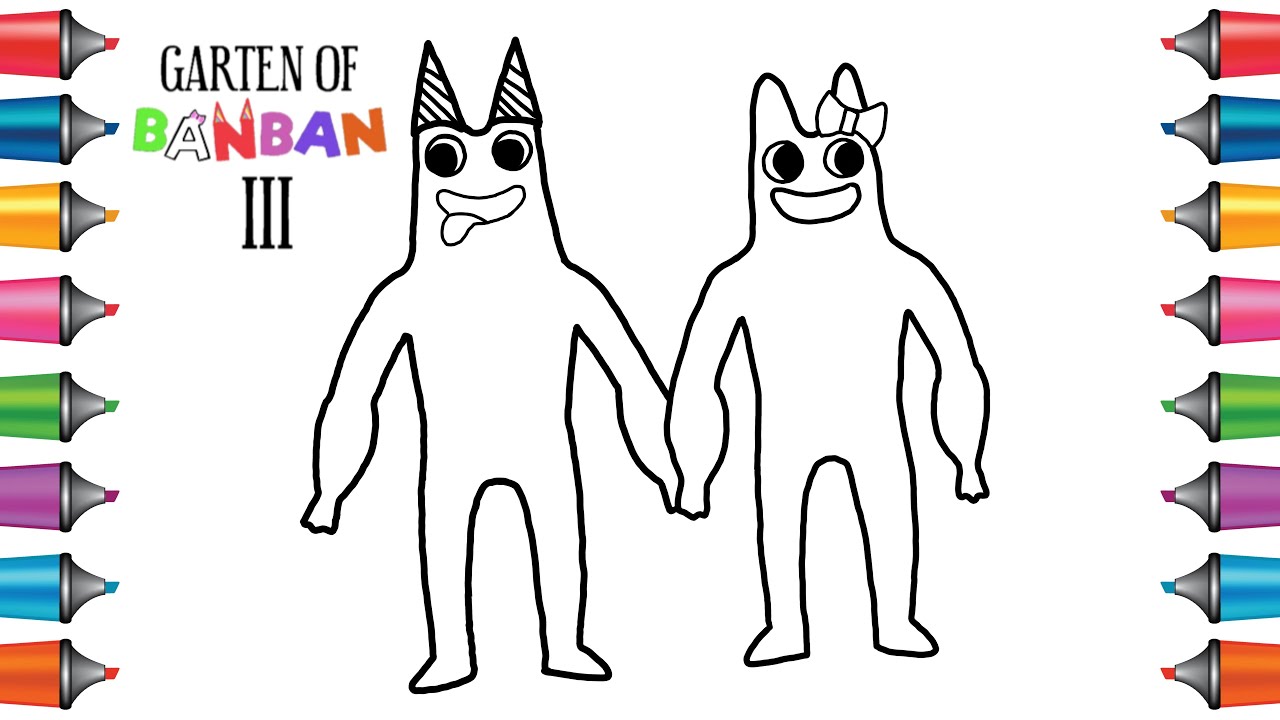 Drawing / BANBAN and BANBALEENA / Garten Of Banban Chapter 3 - YouTube