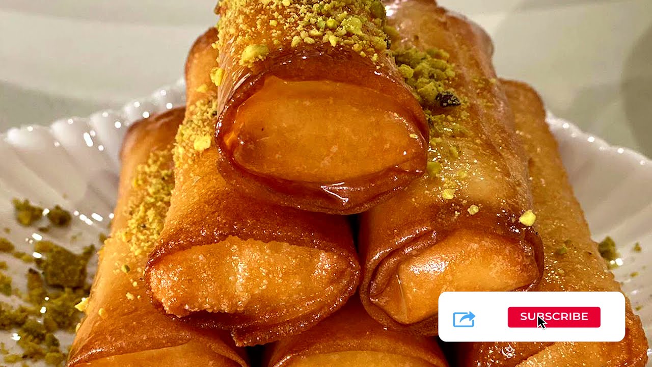 Znoud el sit (Lebanese traditional dessert) - YouTube