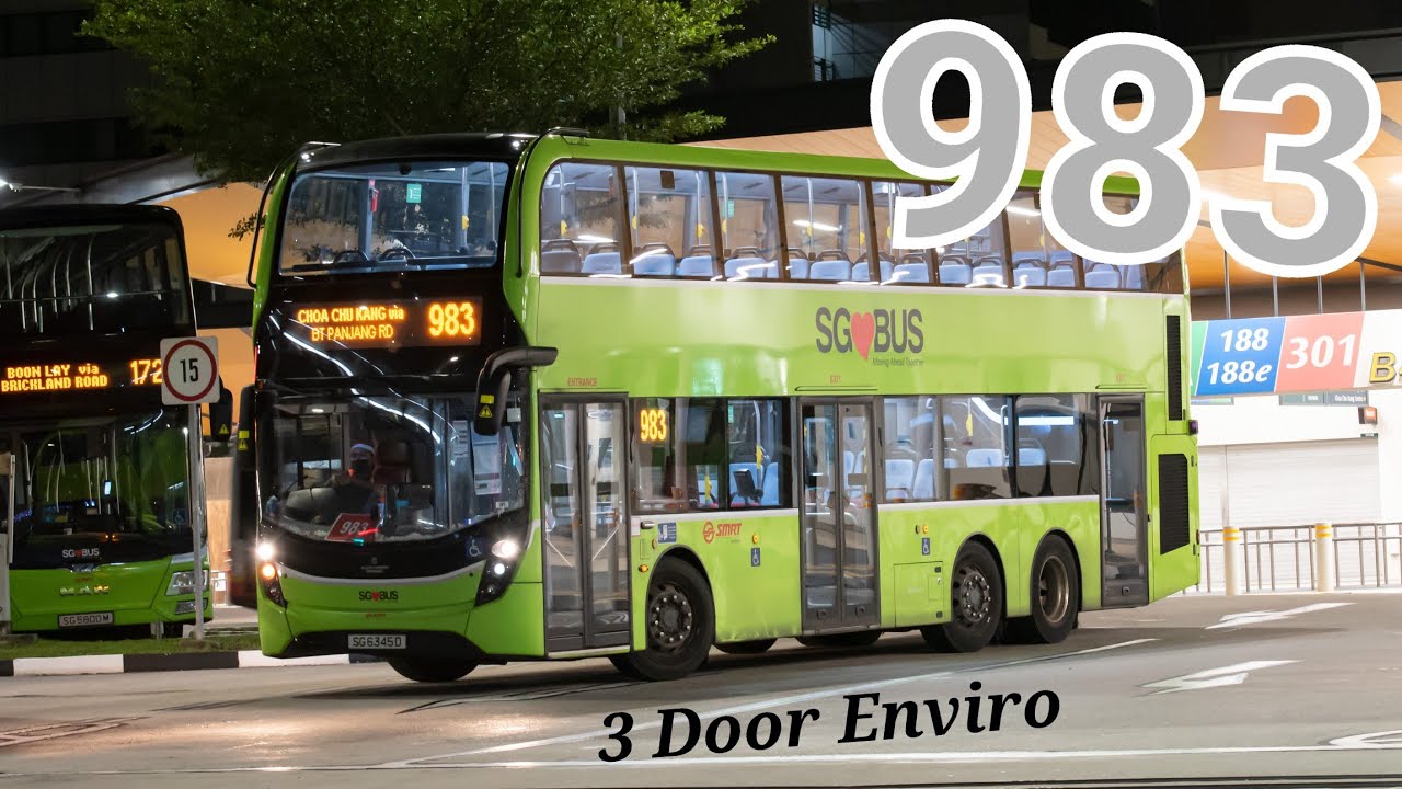 SG6345D - SMRT Bus Service 983 [Alexander Dennis Enviro500 (3-Door ...