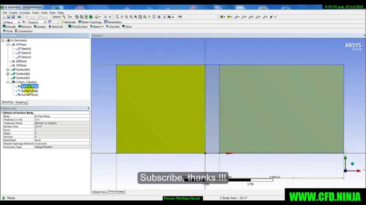 ANSYS FLUENT - Porous Medium - TUTORIAL Part 1/4 - YouTube