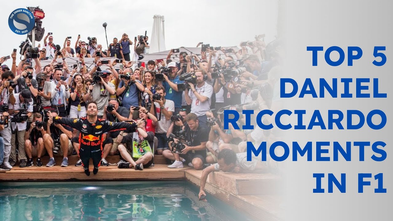 DANIEL RICCIARDO TOP 5 MOMENTS IN FORMULA 1 - YouTube