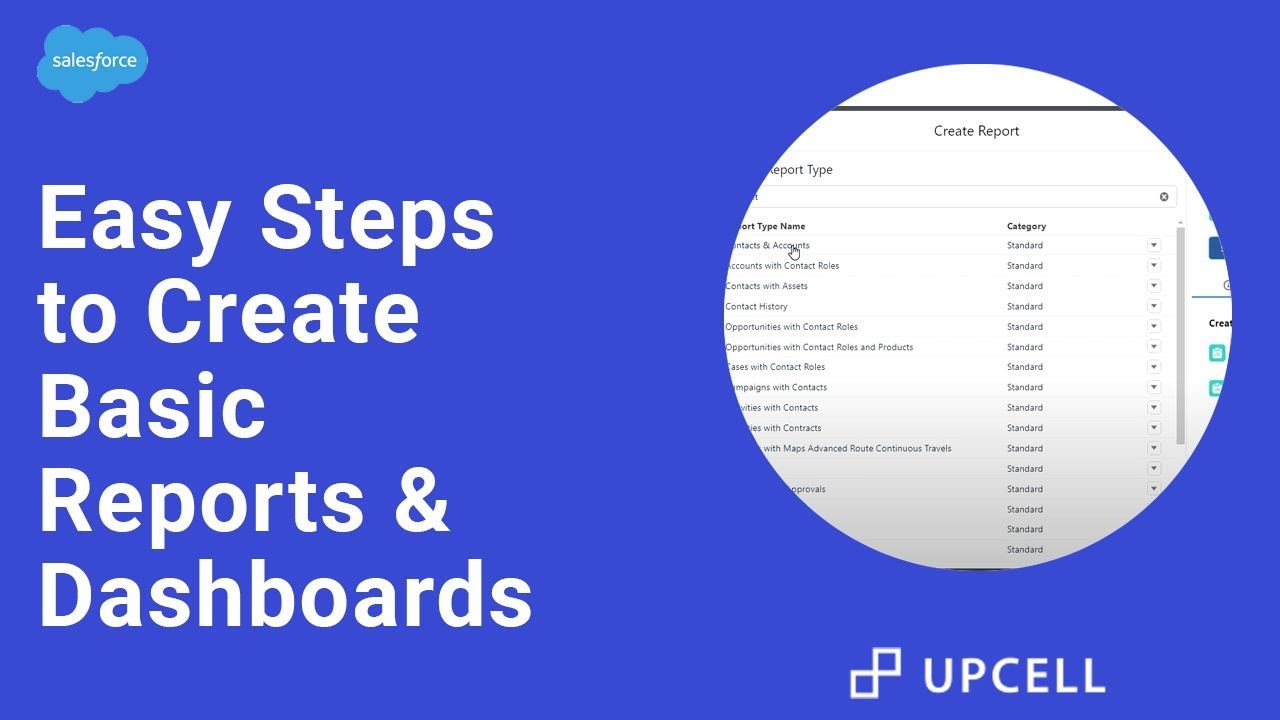 Salesforce Tips #1 - 7 Easy Steps to Create Basic Reports & Dashboards in Salesforce. - YouTube