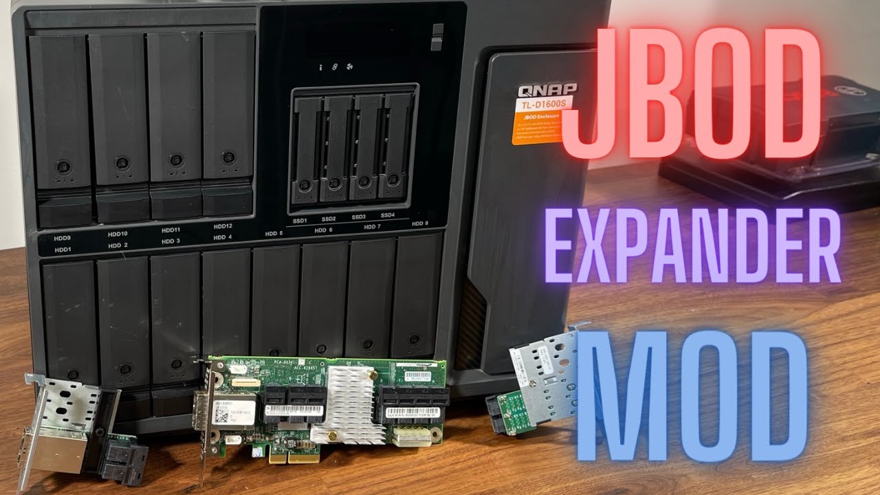 Chia plotting: QNAP TL-D1600S SAS expander mod (PART 2) - YouTube