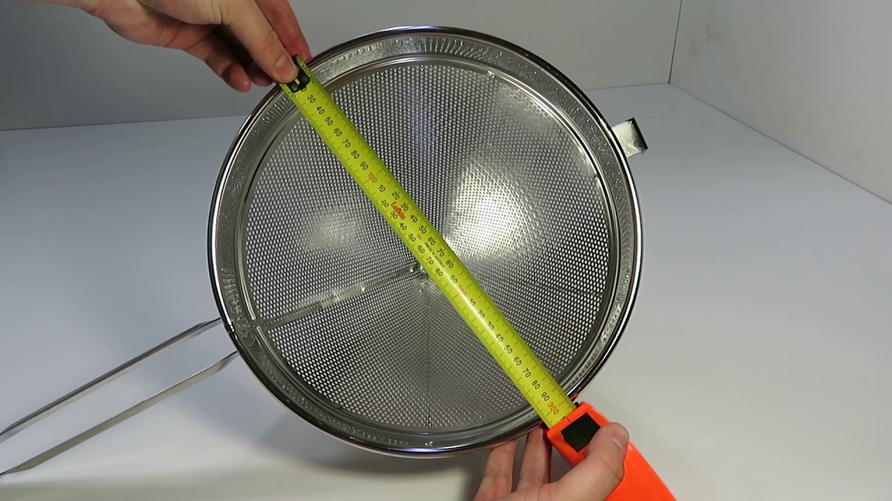 Conical Strainer 30cm Coarse Mesh - YouTube