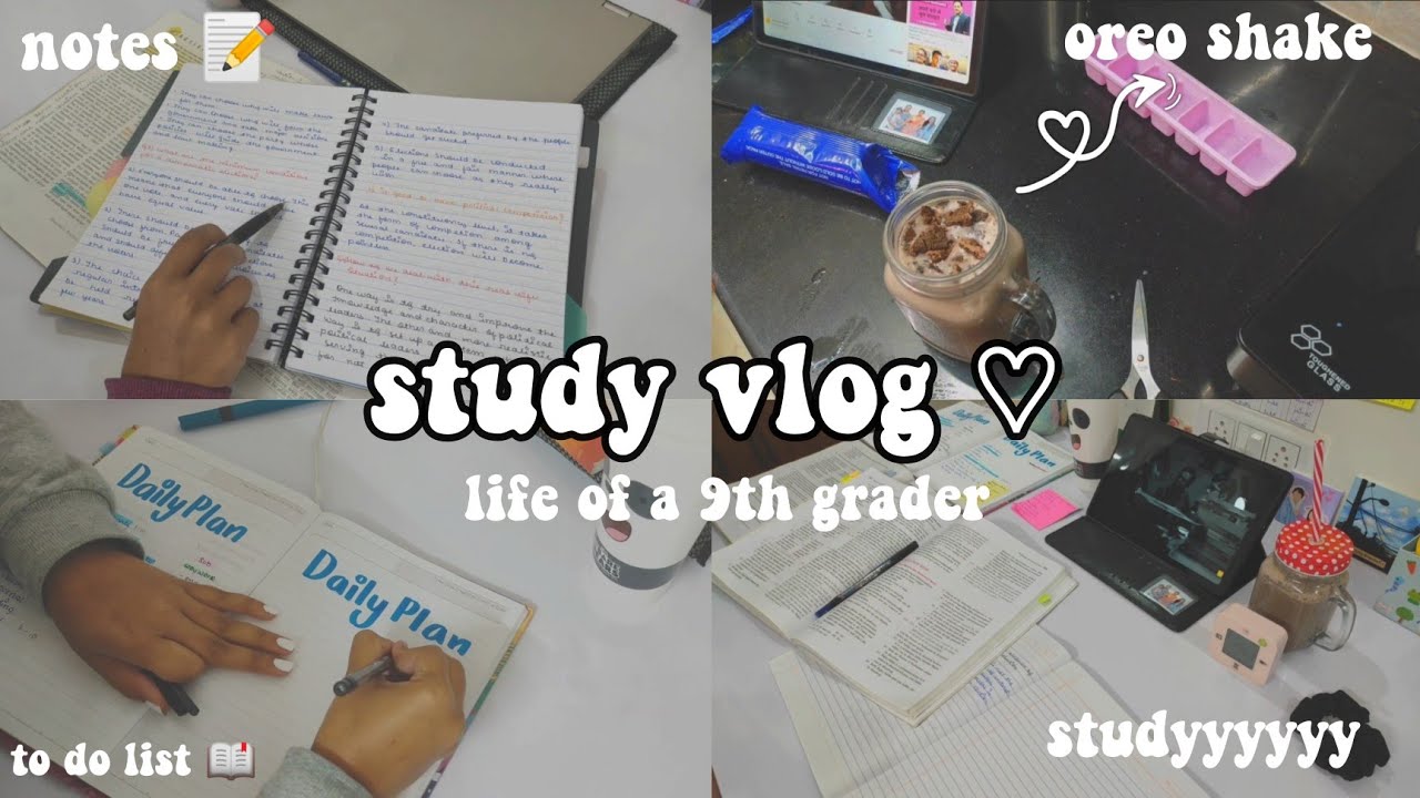 *8 Hours study with me* 📝🖇 || Study vlog 💌 || preparing for Term - 2 ...