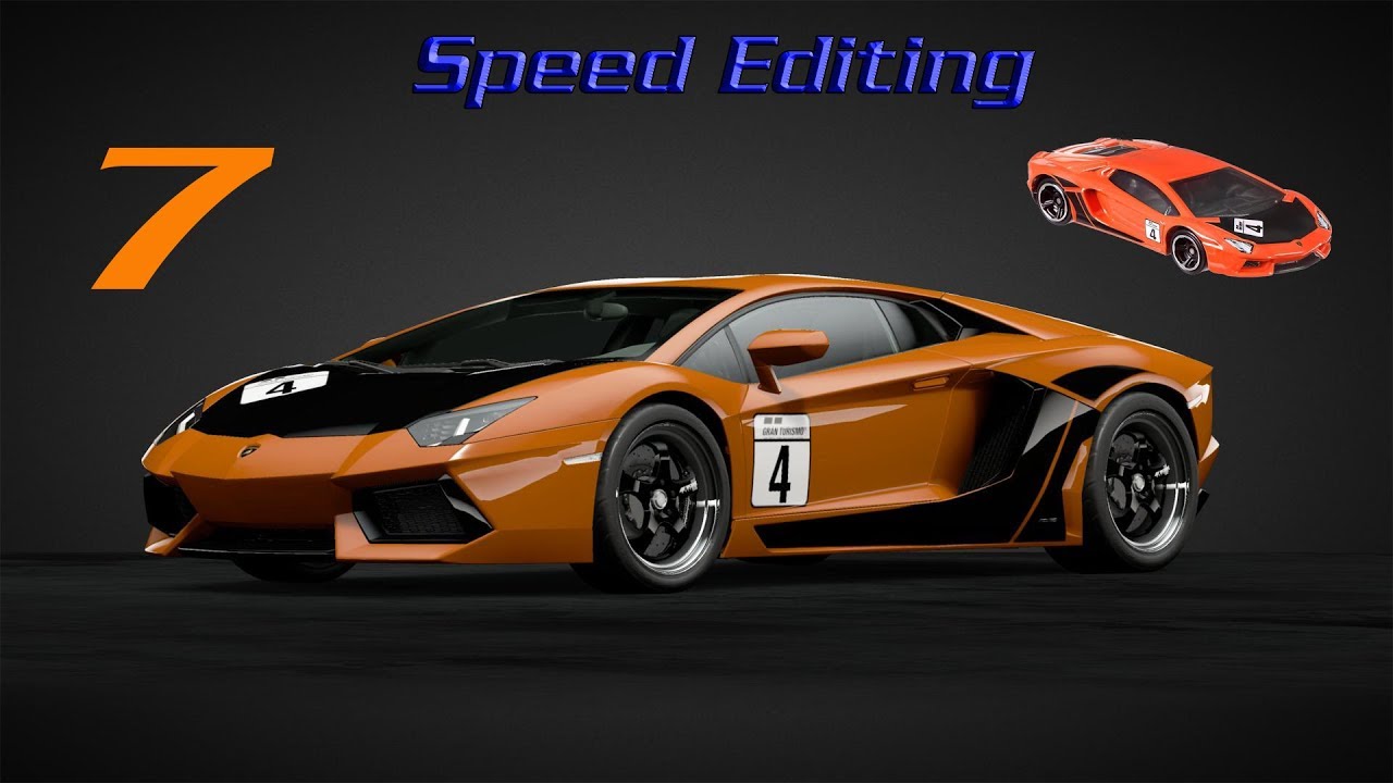 Speed Editing: Hot Wheels Lamborghini Aventador - YouTube