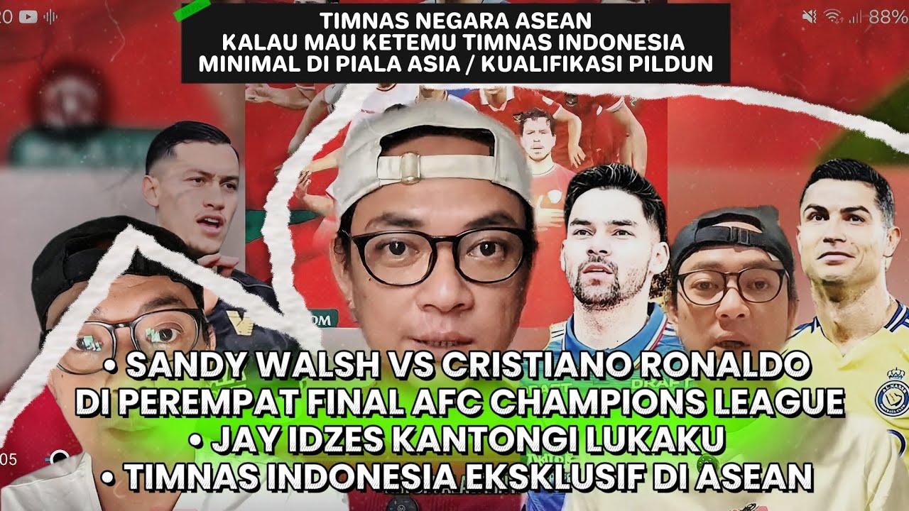 TIMNAS INDONESIA EKSKLUSIF, SHANDY WALSH VS CRISTIANO RONALDO, JAY ...