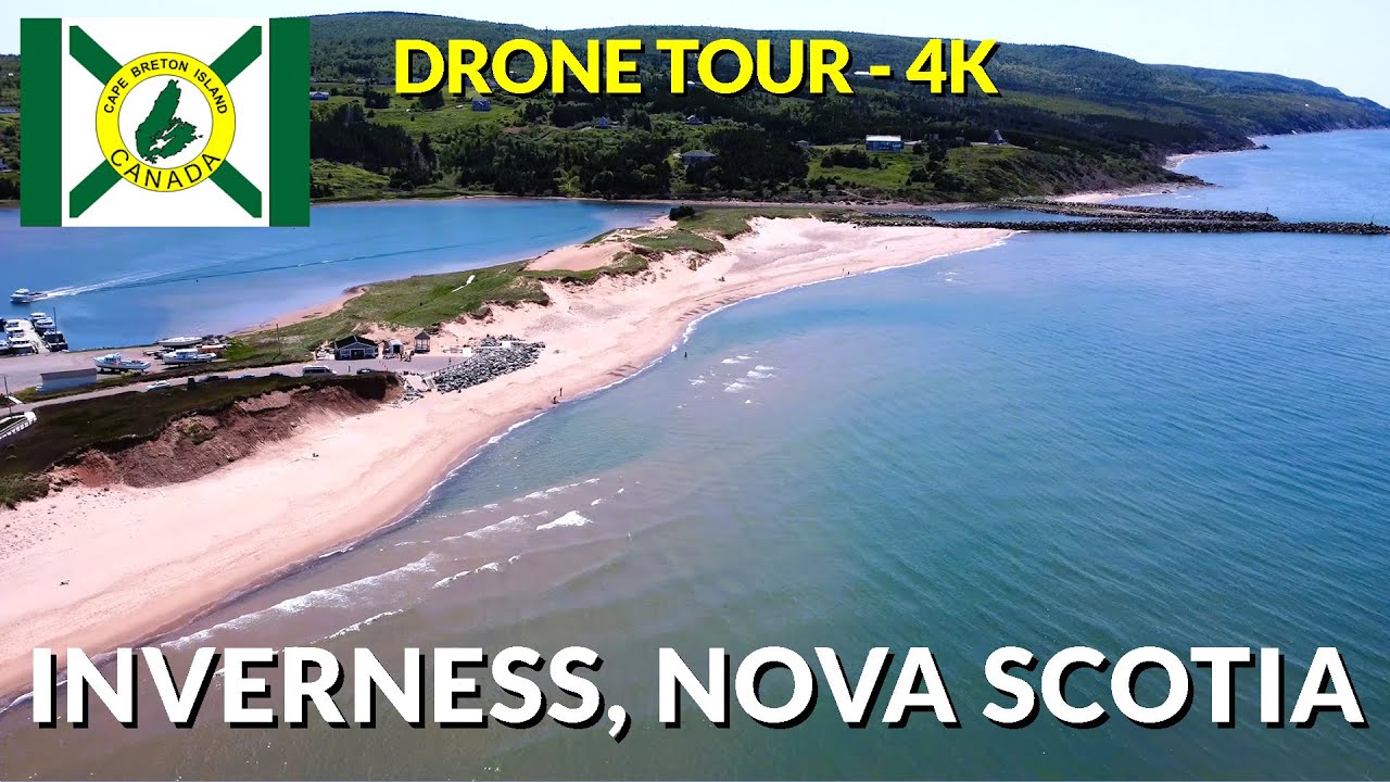 🌅 Inverness, Nova Scotia in 4K | Aerial Views of Coastal Paradise 🌊🏌️‍♂ ...
