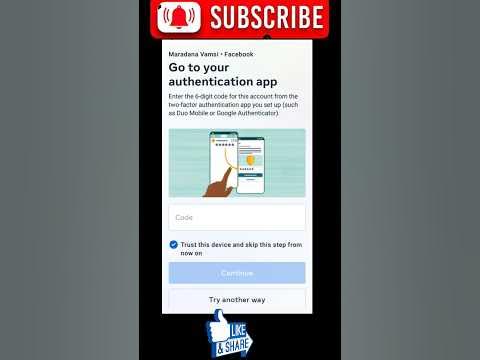 Go To Your Authentication App Facebook Problem | How To Solve Authentication App Facebook ...