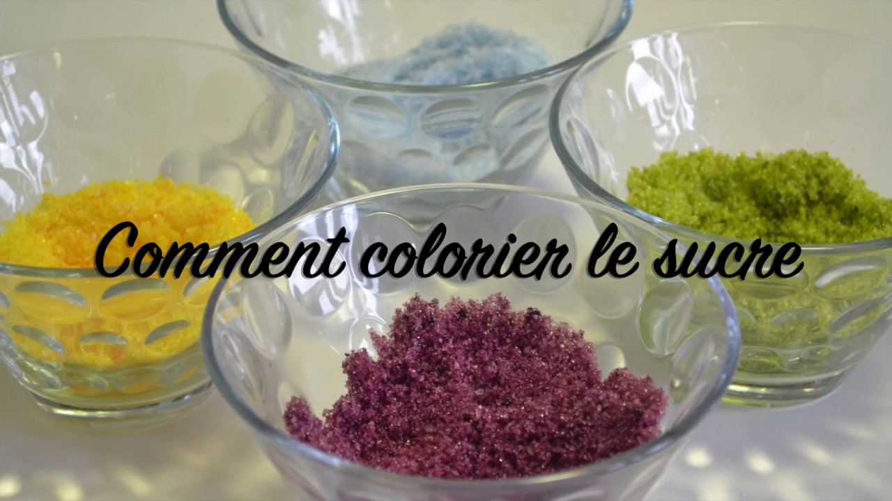 Comment réaliser un sucre coloré/طريقه سهله لكيفيه تلوين السكر - YouTube
