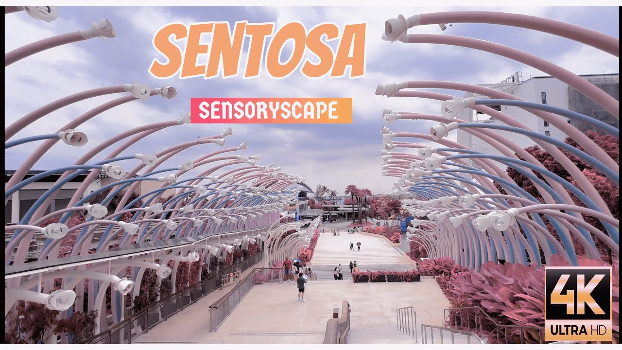 4K🇸🇬Newly Opened Sentosa Sensoryscape l Sentosa Island Singapore Tour ...