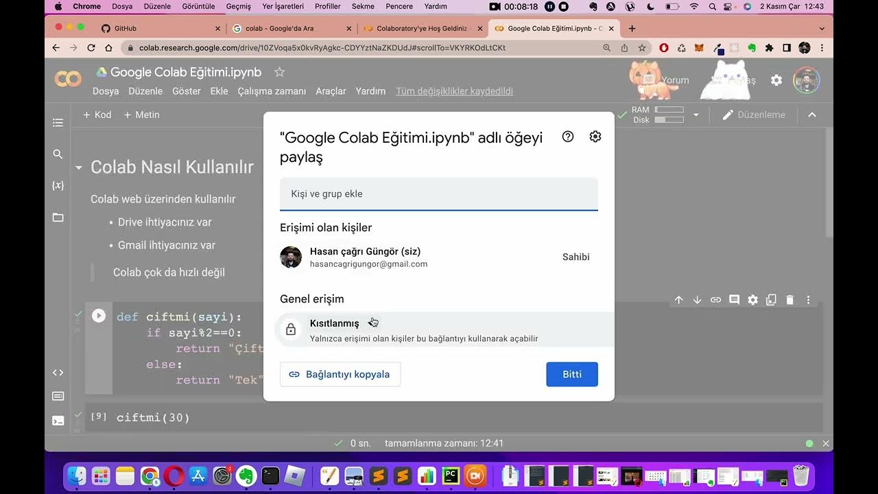 Jupyter notebook , Colab ve Kaggle Notebook Kullanımı - YouTube
