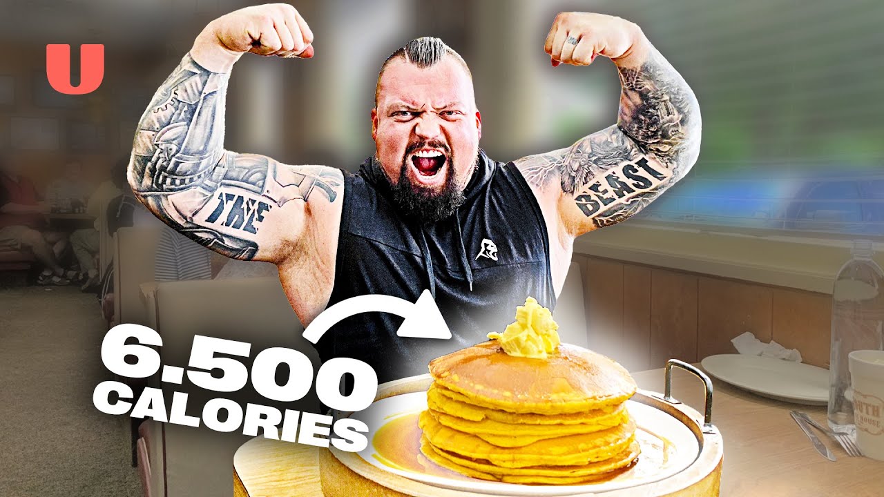 MONSTER Texas Stacked Pancake Challenge | Eddie Eats America - YouTube