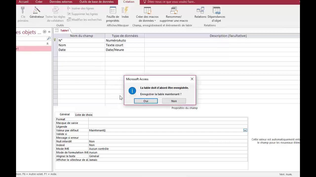 Automatically Add Date Time to MS Access Database Table إضافة الوقت أوتوماتيكيا أكسس - YouTube