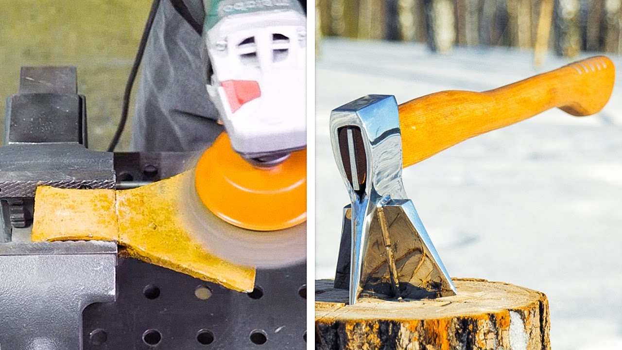 UNIQUE AXE RESTORATION || Wonderful Finds that Made New and Modern ...