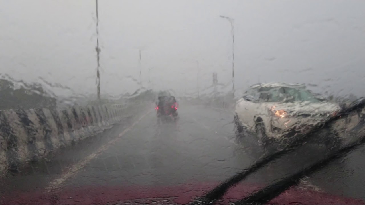 #1 #6 Marthandam flyover on a rainy day... Marthandam bridge 2.5km ...