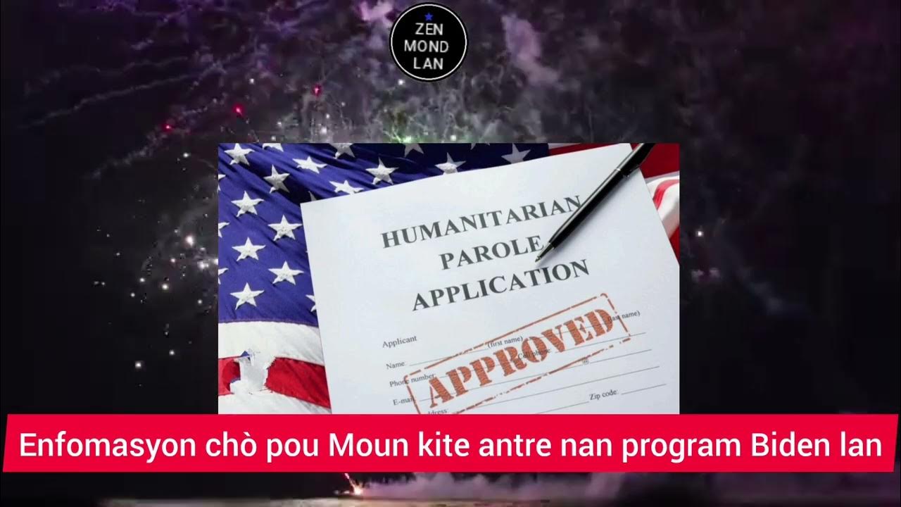 Info sa bon pou Moun ki Antre nan pwogram Biden lan - YouTube