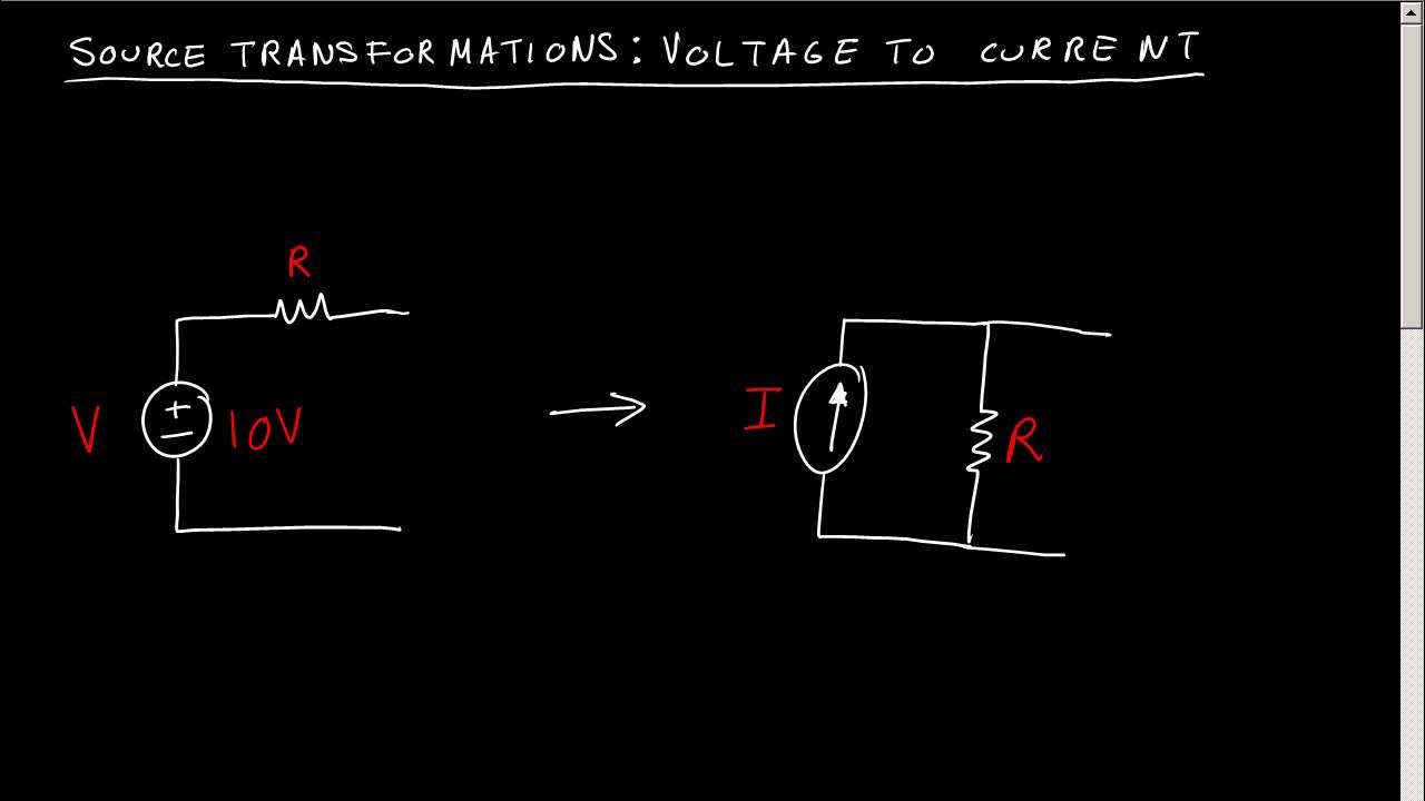 Source Transformations: Voltage to Current - YouTube