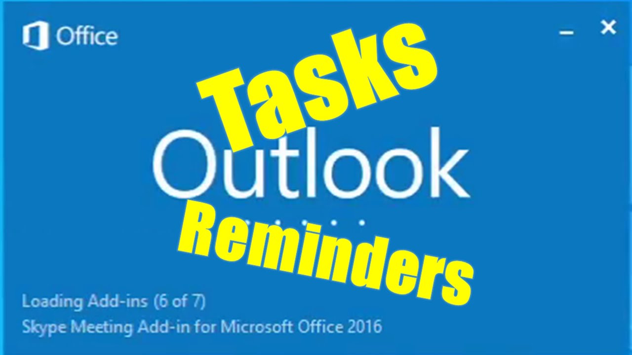How to create tasks and reminders in Outlook - YouTube