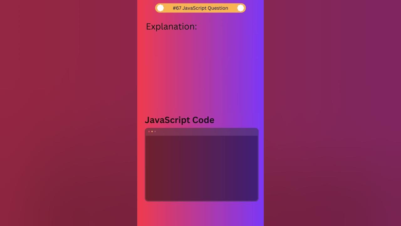 67 Javascript Interview Question Javascriptinterview Javascript
