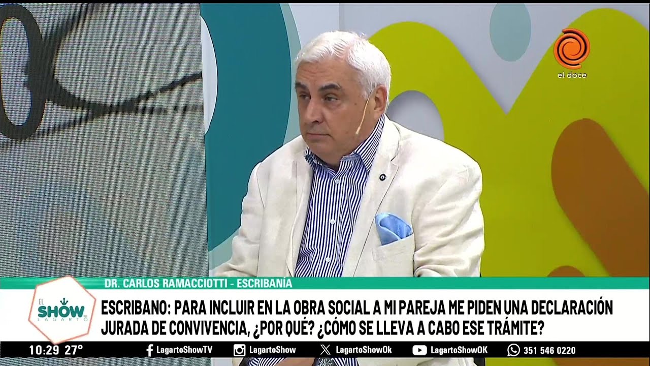 Declaración jurada de CONVIVENCIA para qué sirve Escribano Carlos ...