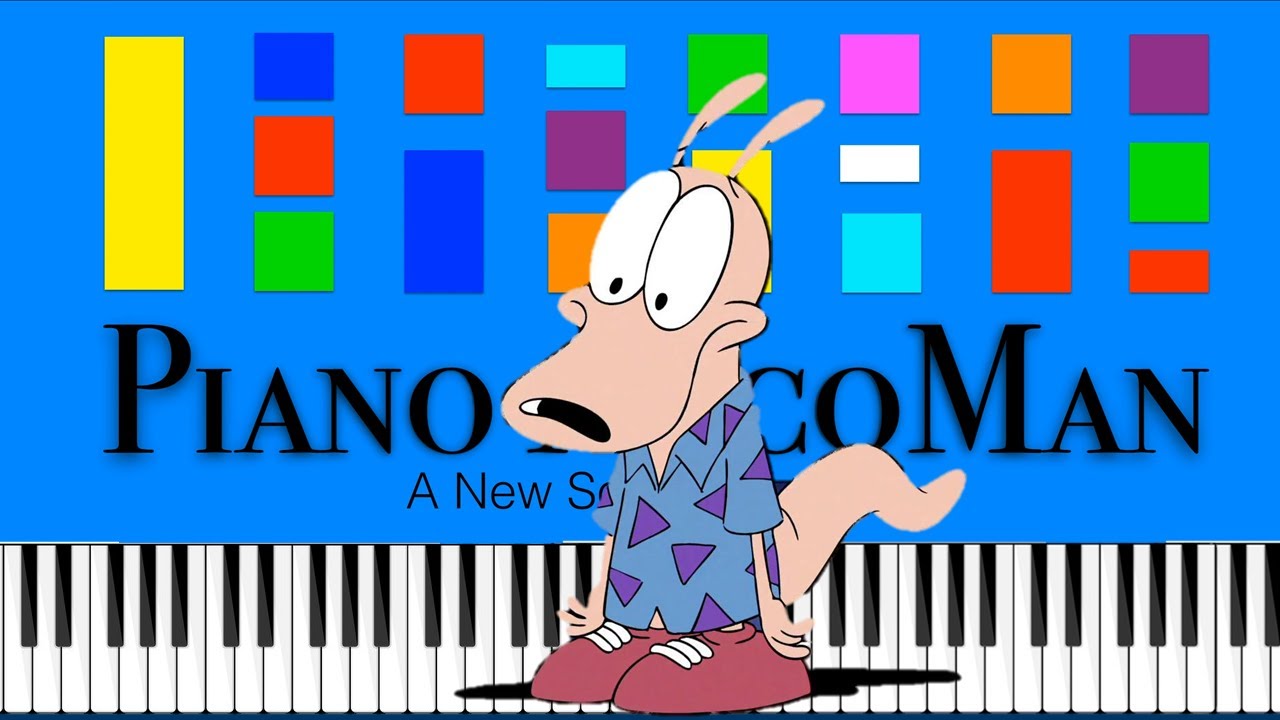 Rocko's Modern Life Theme Song (Slow Easy Medium) Piano Tutorial 4K ...