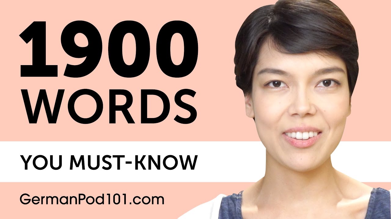 1900 Words Every German Beginner Must Know - YouTube