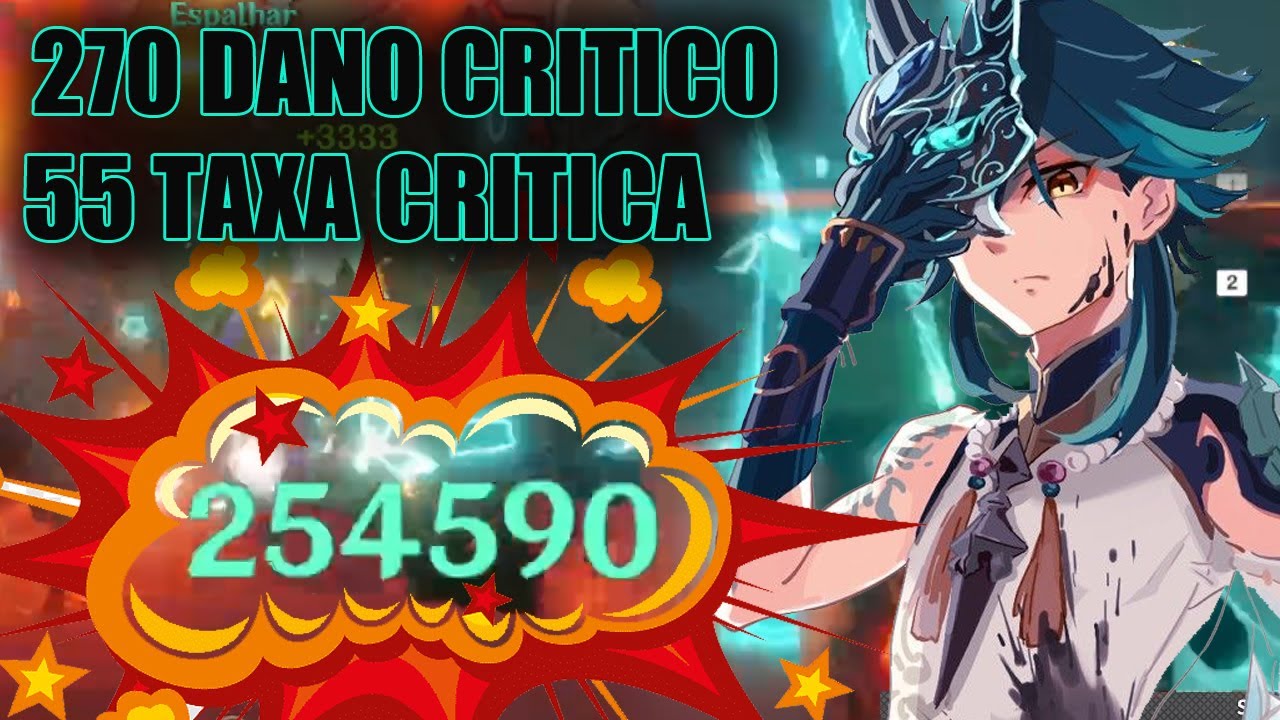 [GENSHIN IMPACT] - XIAO CRITANDO 254K - BUFF POÇÃO ANEMO + COMIDA DE ...