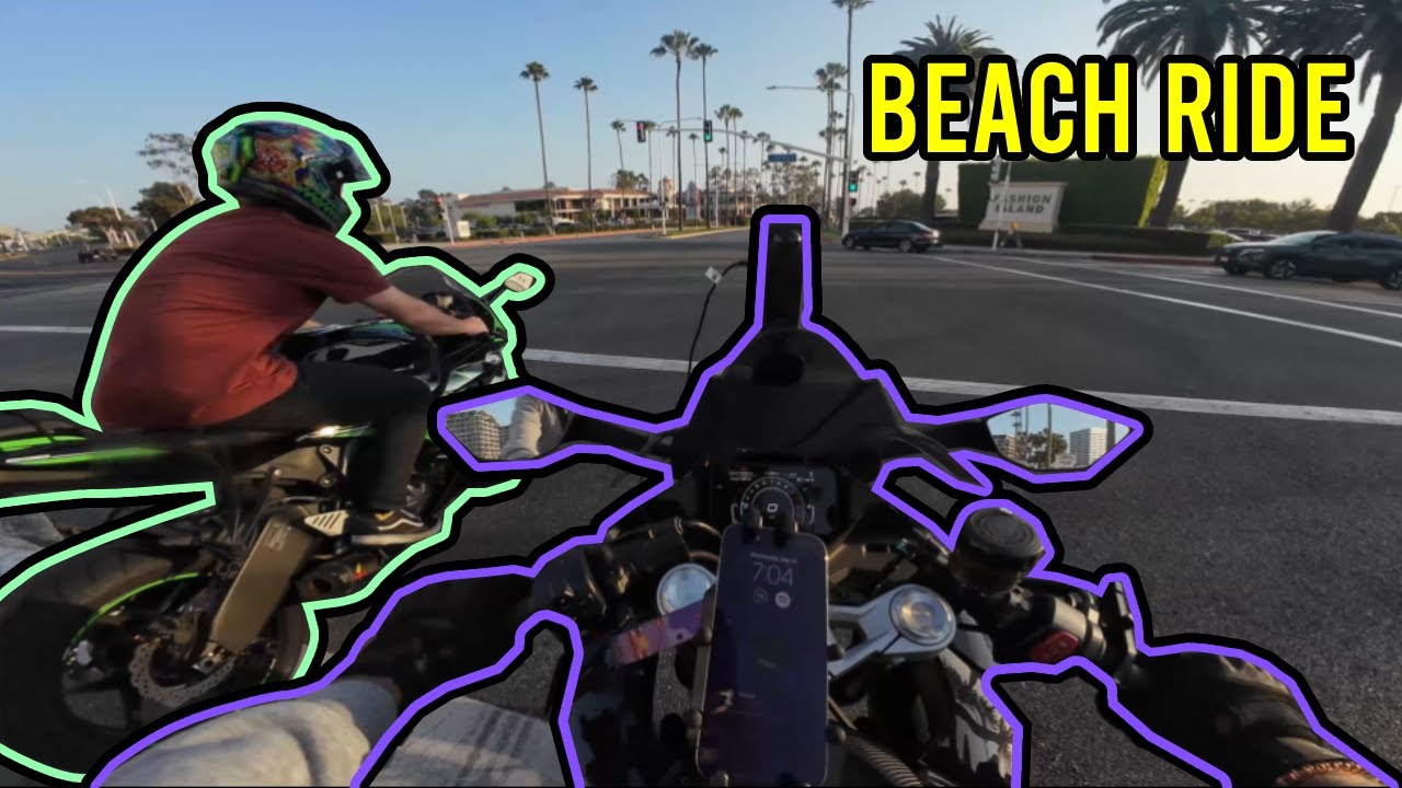 taking my CFMoto 450 sr/ss to the beach - YouTube