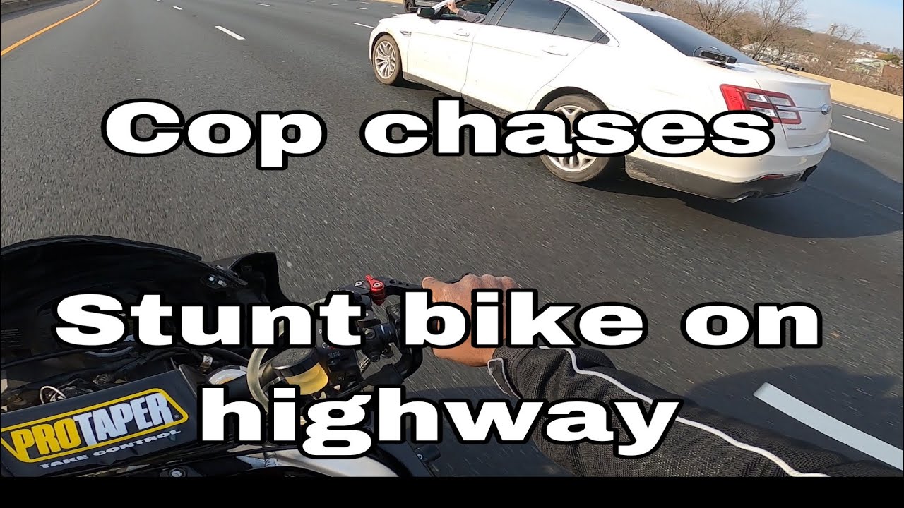 Cop Chases Stunt Bike - YouTube