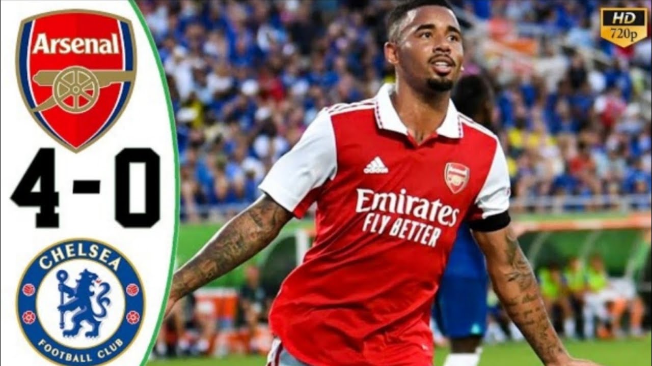 arsenal vs Chelsea4-0 All Goals Highlights 24th July 2022 - YouTube