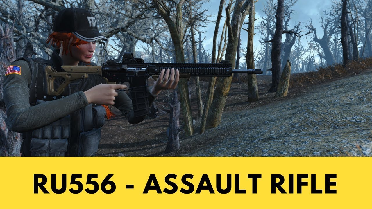 FALLOUT 4 MODS ( RU556 - Assault rifle ) - YouTube