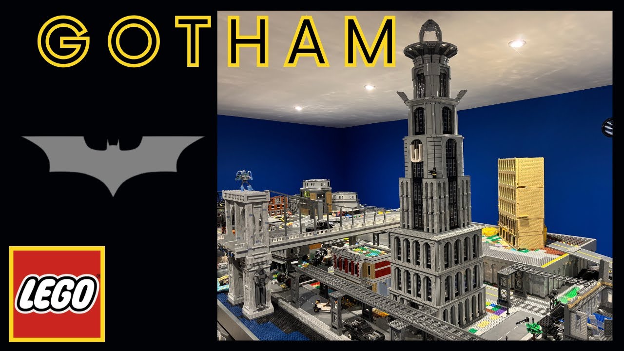Building Gotham City in LEGO - The Old Wayne Tower - YouTube