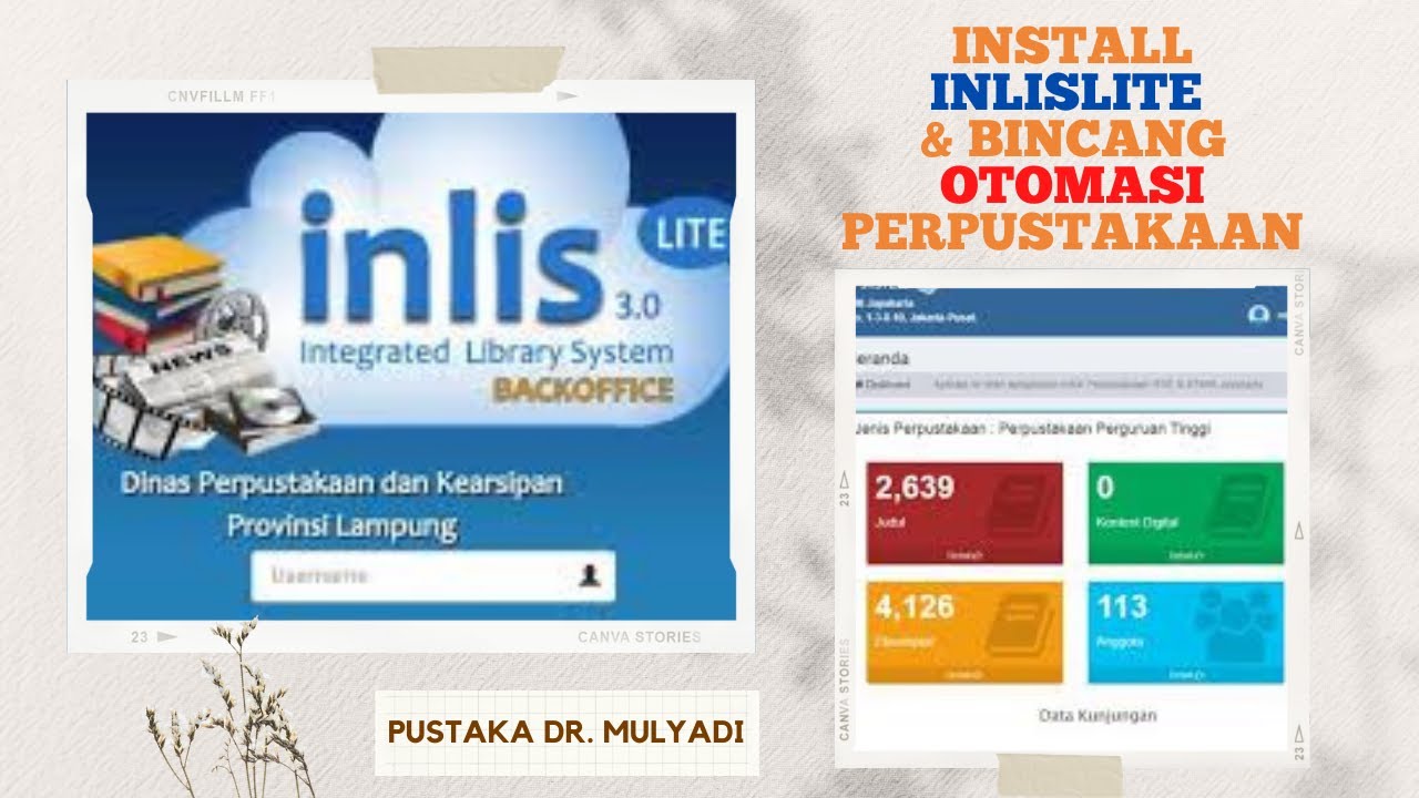 Install Inlislite dan Bincang Otomasi Perpustakaan - YouTube