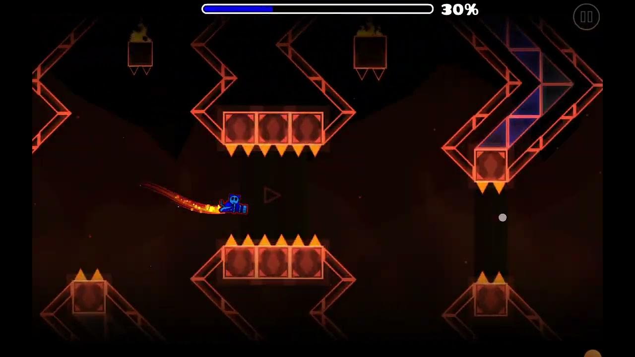 Geometry Dash Blazing Fireworks by Polarbeahr 100% with commentary. - YouTube