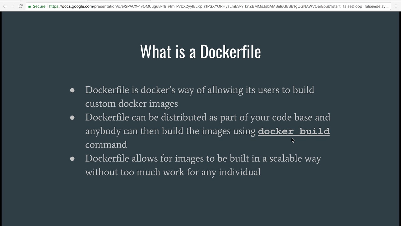 What Is A Dockerfile Youtube