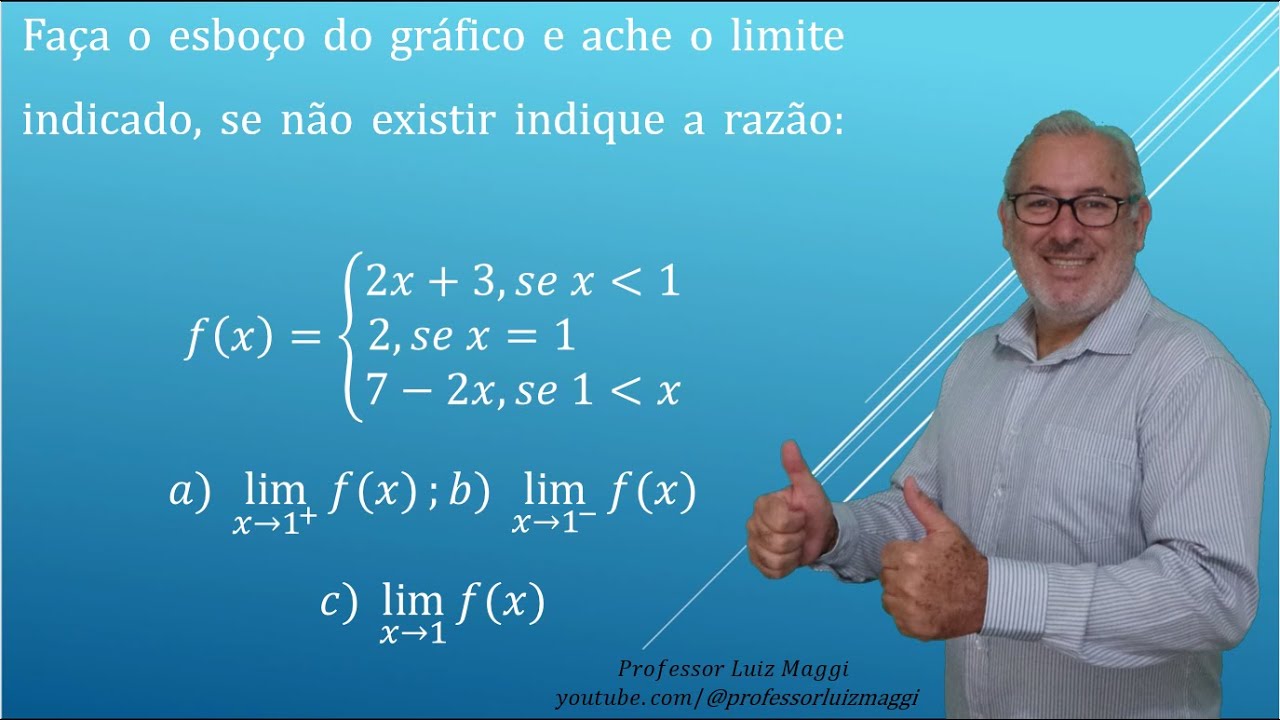 DETERMINAÇÃO DE LIMITES LATERAIS E CONDIÇÃO DE EXISTÊNCIA DE UM LIMITE ...
