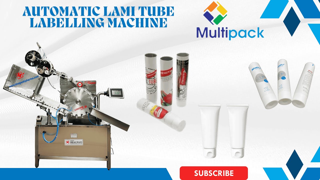 Automatic Tube Labelling Machine with Servo Orientation | Automatic ...