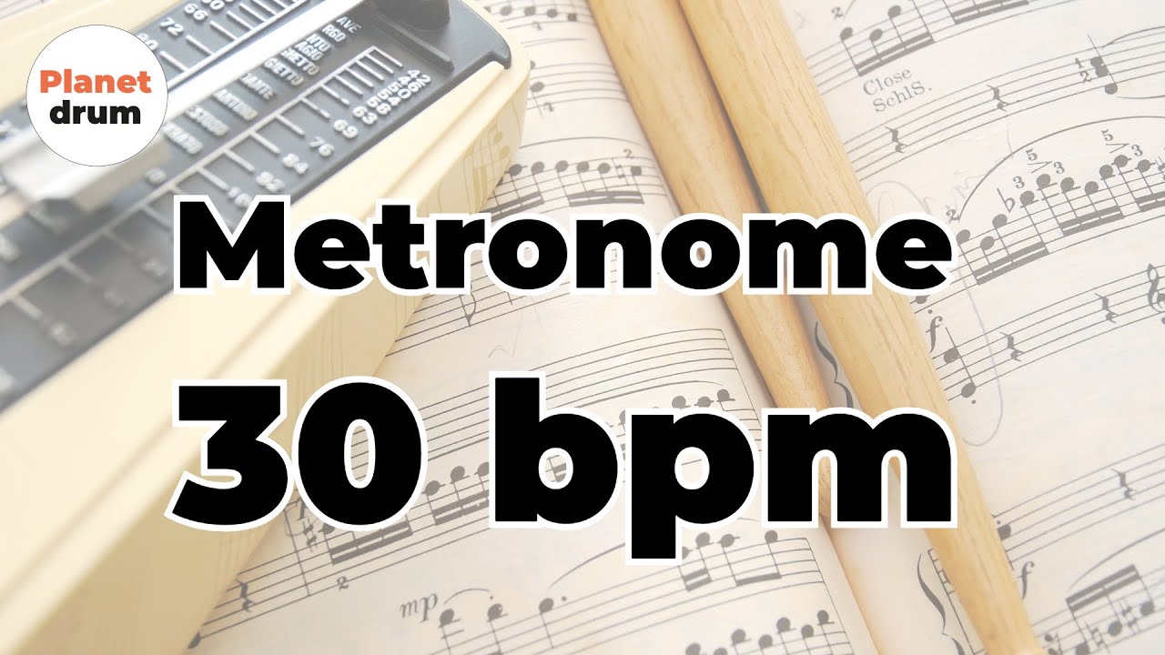 Metronome 30 bpm - YouTube