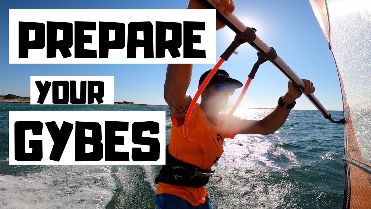 How to carve gybe, the preparation and entrance! Windsurf Ride-Along ...