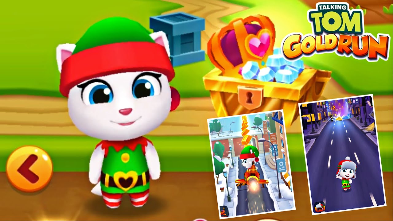 NEW EVENT | ELF ANGELA | TALKING TOM GOLD RUN GAMEPLAY - YouTube