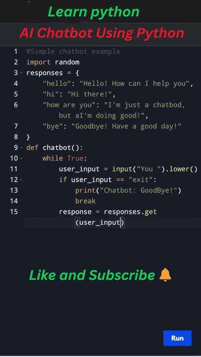 🤖 Build an AI Chatbot Using Python | Step-by-Step Guide for Beginners🚀 #viralvideo #trending # ...