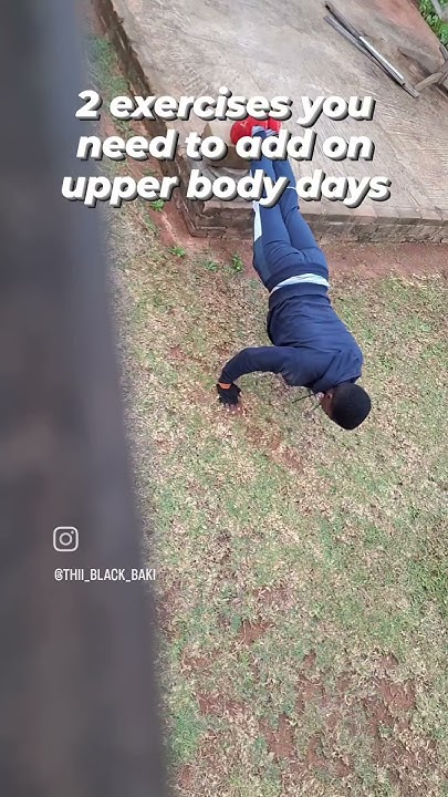Two Essential Exercises For Upper Body Days Youtube