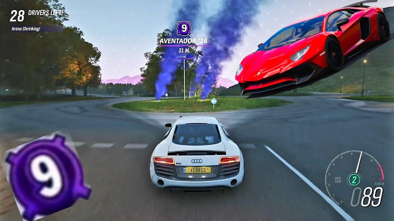 Forza Horizon 4 Eliminator Car Drop level 9 Lamborghini Aventador - YouTube