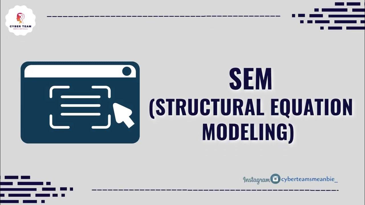 SEM (Structural Equation Modeling) - YouTube