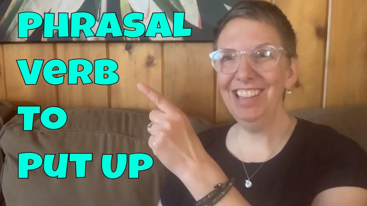 How to Use the Phrasal Verb - To Put Up - YouTube